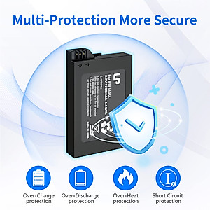 LP PSP S110 Battery, 1-Pack 3.7V 1200mAh Li-ion Rechargeable Battery, Compatible with Sony Play Station PSP 3000, PSP 2000 Series, PSP Lite, PSP Slim, PSP-S110 Console