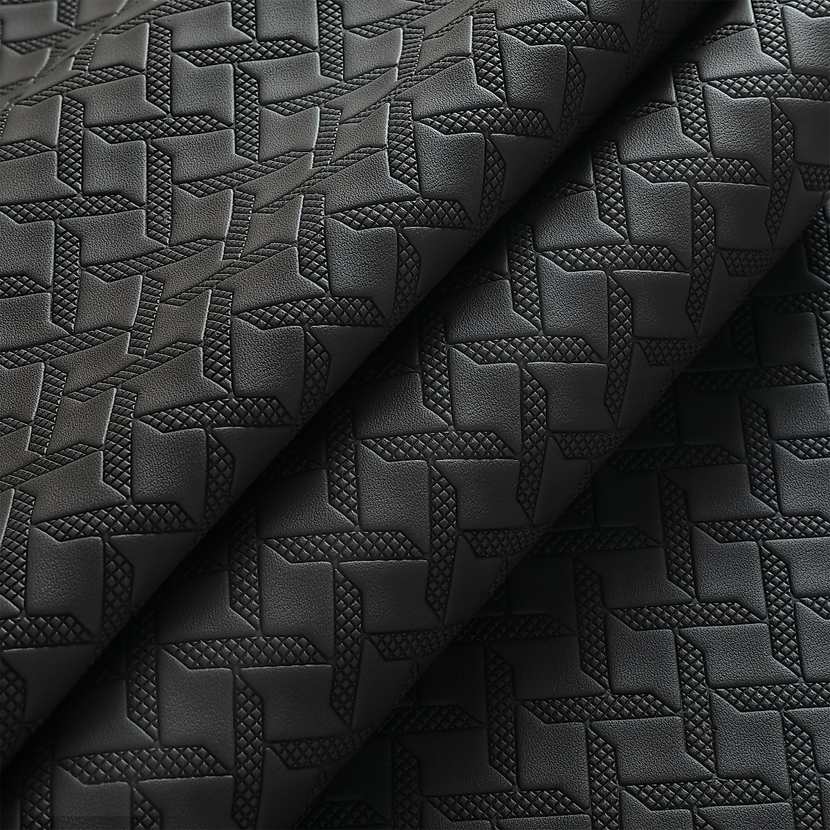 Marine Vinyl Fabric, Upholstery Faux Leather, 1.0mm Thickness, 61" Width (59" Usable), Perfect for Cars, Outdoor Yachts, and Home Furniture(Black,Pre-Cut 36"x61")