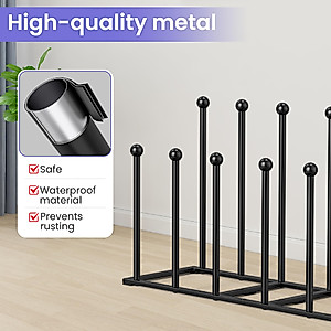 Boot Rack Free Standing Shoe Racks Shoe Storage Fit for 6 Pairs Boots Rack Organizer for Tall Boots Shoe Organizer for Dorm Room Closet Entryway Bedroom Patio Outdoor Hallway