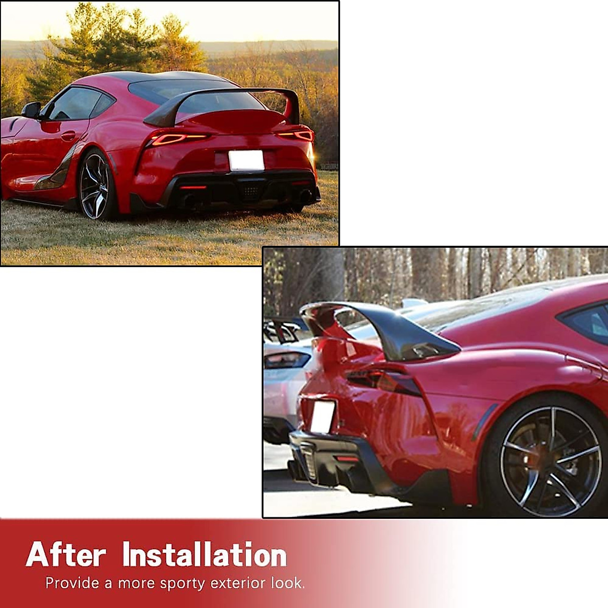 A90 Real Carbon Fiber Rear Trunk Spoiler for Toyota Supra A90 2019-2021 Rear Spoiler Wing Lip Factory Outlet