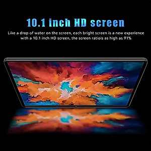 Naroote 10.1 Inch Tablet, Tablet PC 8GB 256GB 2.4G 5G WiFi 100-240V 8MP Front 16MP Rear for Android 12 for Reading (US Plug)