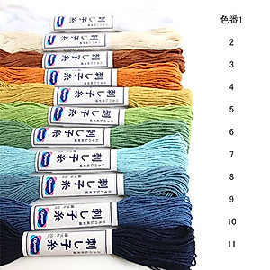 Olympus Sashiko Brown 20m Skein thread