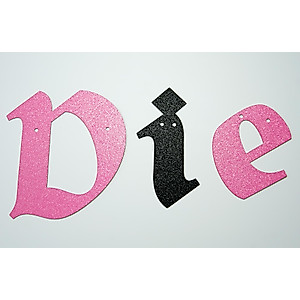Bride or Die Bachelorette Banner, Gothic Engagement Banner with Skeleton Heart Garland for Halloween Bride to be Bridal Shower Decoration
