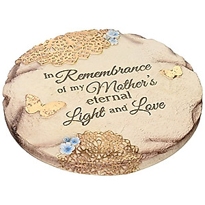 Pavilion Gift Company 19069 "Remembering Mother" Memorial Garden Stone, 10-Inch,Blue