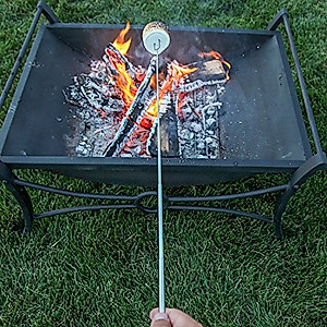 Jtshy Marshmallow Roasting Sticks,Marshmallow Sticks Kit Extending Roaster 32 Inch Set of 8 Telescoping Stainless Steel. Smores Skewers & Hot Dog Forks Kids Camping Campfire Fire Pit Accessories.