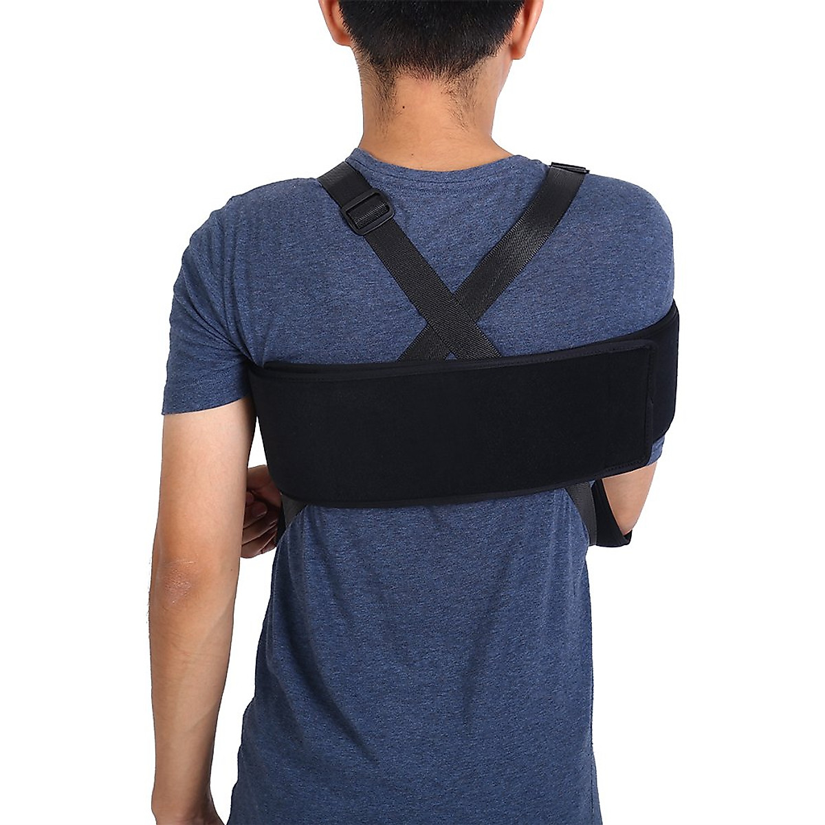 Arm Sling Shoulder Immobilizer, Adjustable Medical Support Strap for Collar Bone, Rotator Cuff & Shoulder Injury for Elbow Dislocation and Sprain(M)