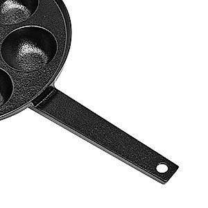 AmazonCommercial Cast Iron Stuffed Pancake Pan Black 8 Inch