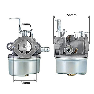KIPA Carburetor For Tecumseh TH139SP TH139SA HSK870 HSK850 snowblower Engines Replace 640300 632738 640096 With Mounting Gasket Primber bulb Fuel Filter