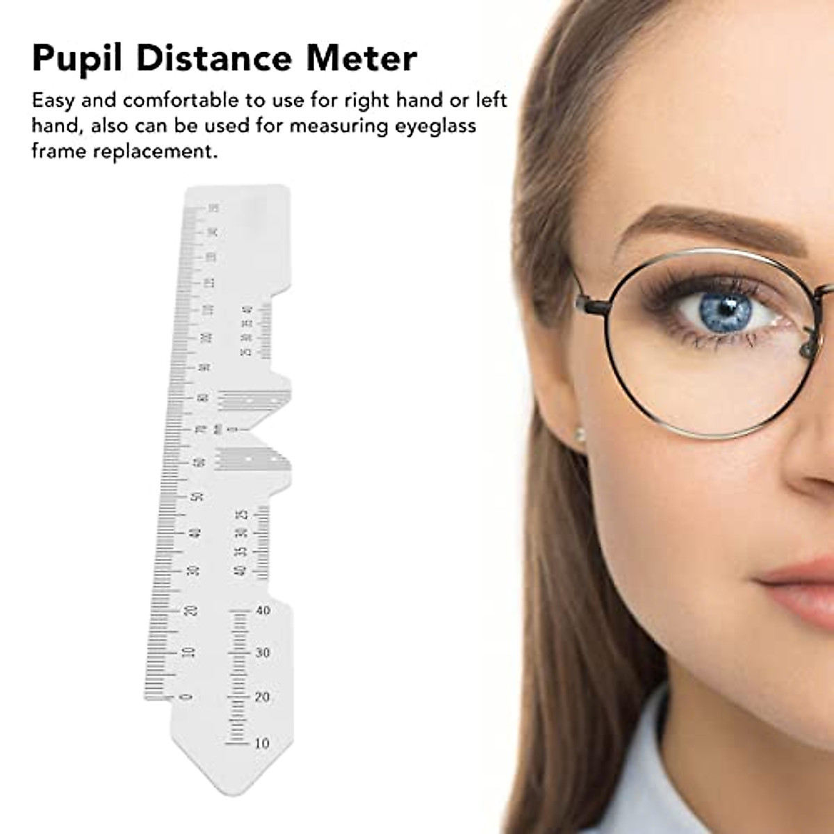 5pcs Ophthalmic PD Ruler Pupil Distance Measuring Ruler Clear Data Marking Smoothing Edges Pupillary Distance Ruler for Hospitals