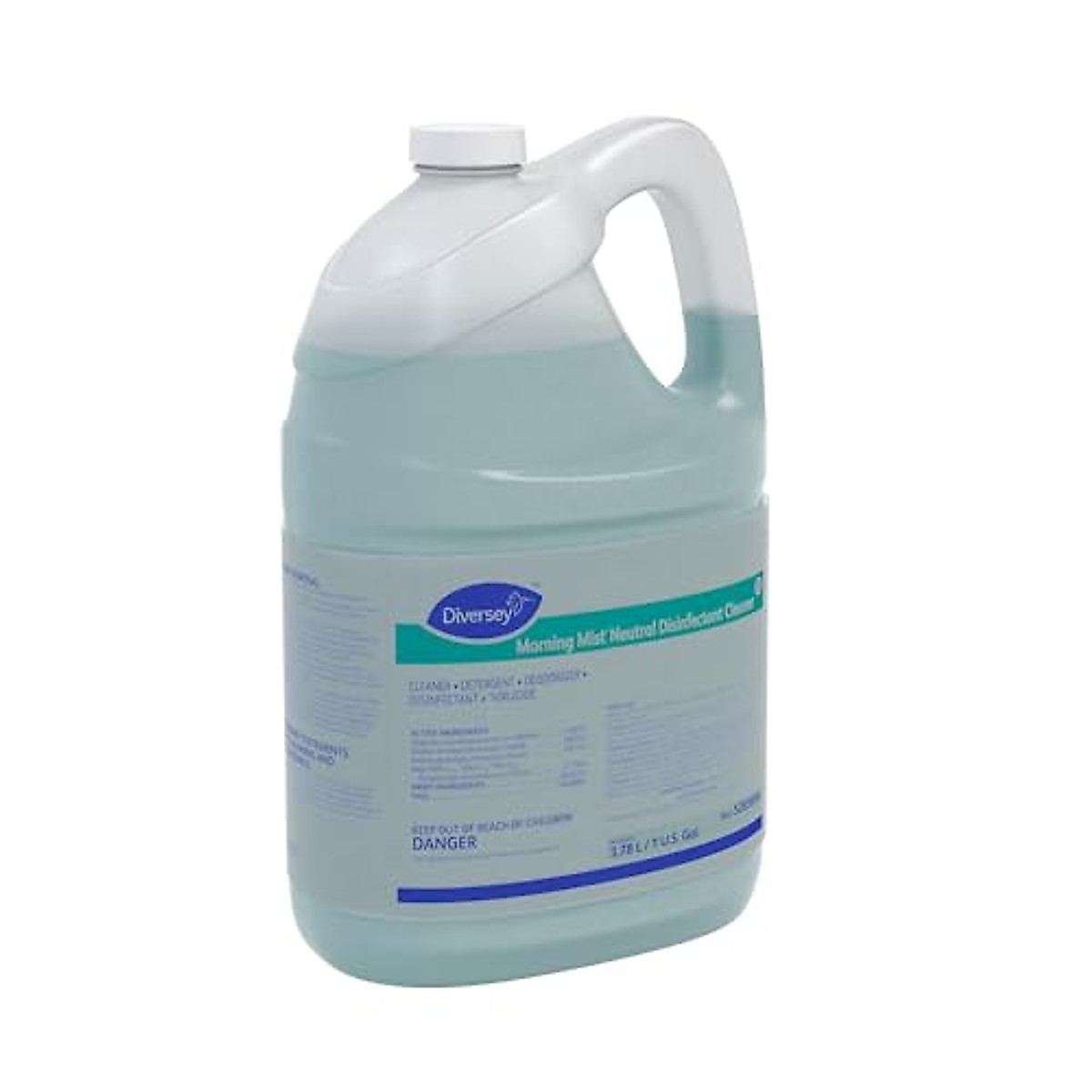 Diversey Morning Mist Neutral Disinfectant Cleaner, Fresh Scent, 1 Gal Bottle
