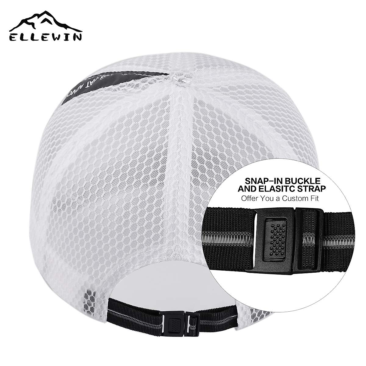 ELLEWIN Unisex Breathable Quick Dry Mesh Baseball Cap Sun Hat Tennis Cap