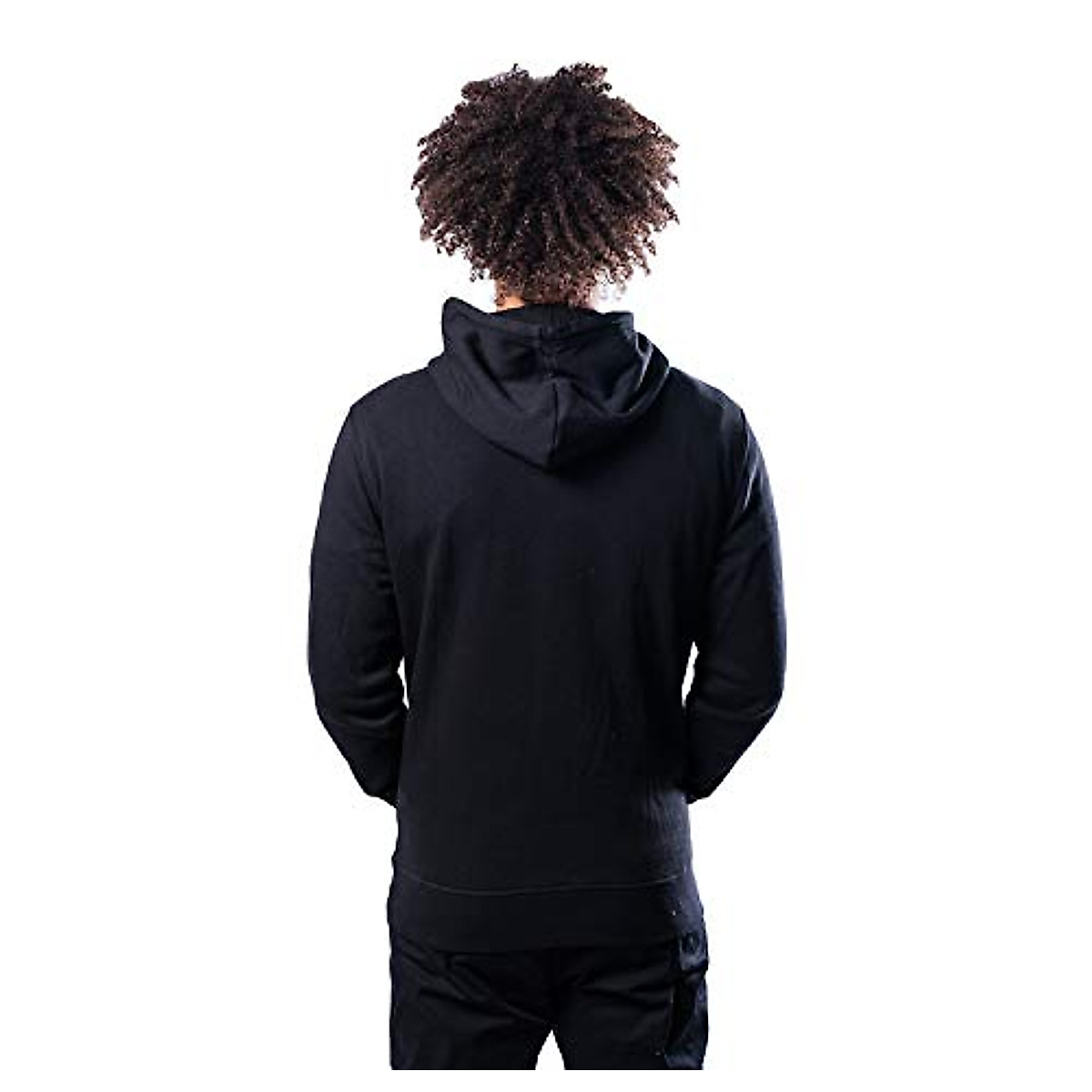 Ultra Game GHM1867F Men's NBA Fleece Hoodie Pullover Sweatshirt Primo Metallic, Los Angeles Lakers, Black, Medium