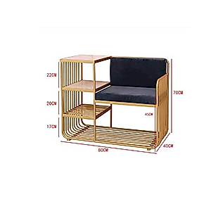 TAZSJG Creative Shoe Bench with 4 Layer Shoe Rack Backrest Chairs Combination Seatable Shoe Cabinet Storage Stool