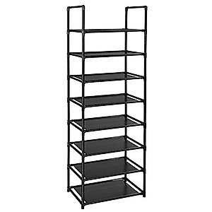 FIDUCIAL HOME 8 Tiers Shoe Rack 16-20 Pairs Sturdy Shoe Shelf