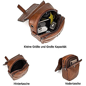 Women Vintage Crossbody Phone Bag, Small Messenger Shoulder Bag Cash Handbag Wallet Purse