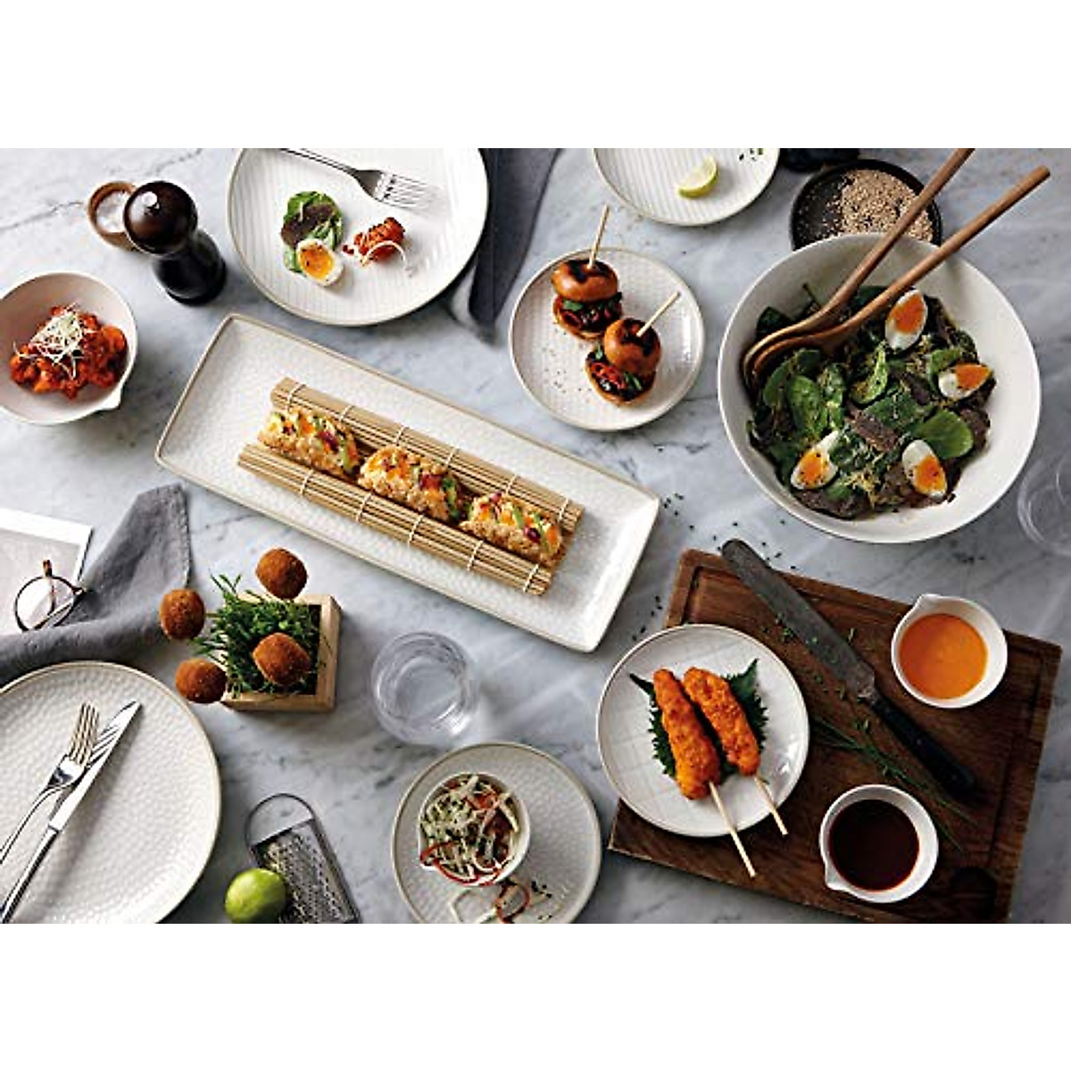 Royal Doulton Exclusively for Gordon Ramsay Maze Grill White Serving Platter Hammer, 15.5"