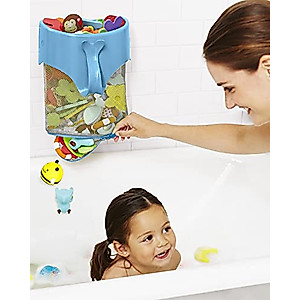 Skip Hop-Bath Toy-Storage, Moby Scoop & Splash, Blue (Discontinued by Manufacturer)