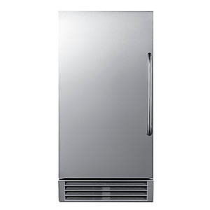 Summit Appliance BIM47OS Built-in Icemaker, Weatherproof Design for Outdoor Use, 14.5" Wide, 50 lb Production Capacity, Built-in Pump, Air Cooled, 115v