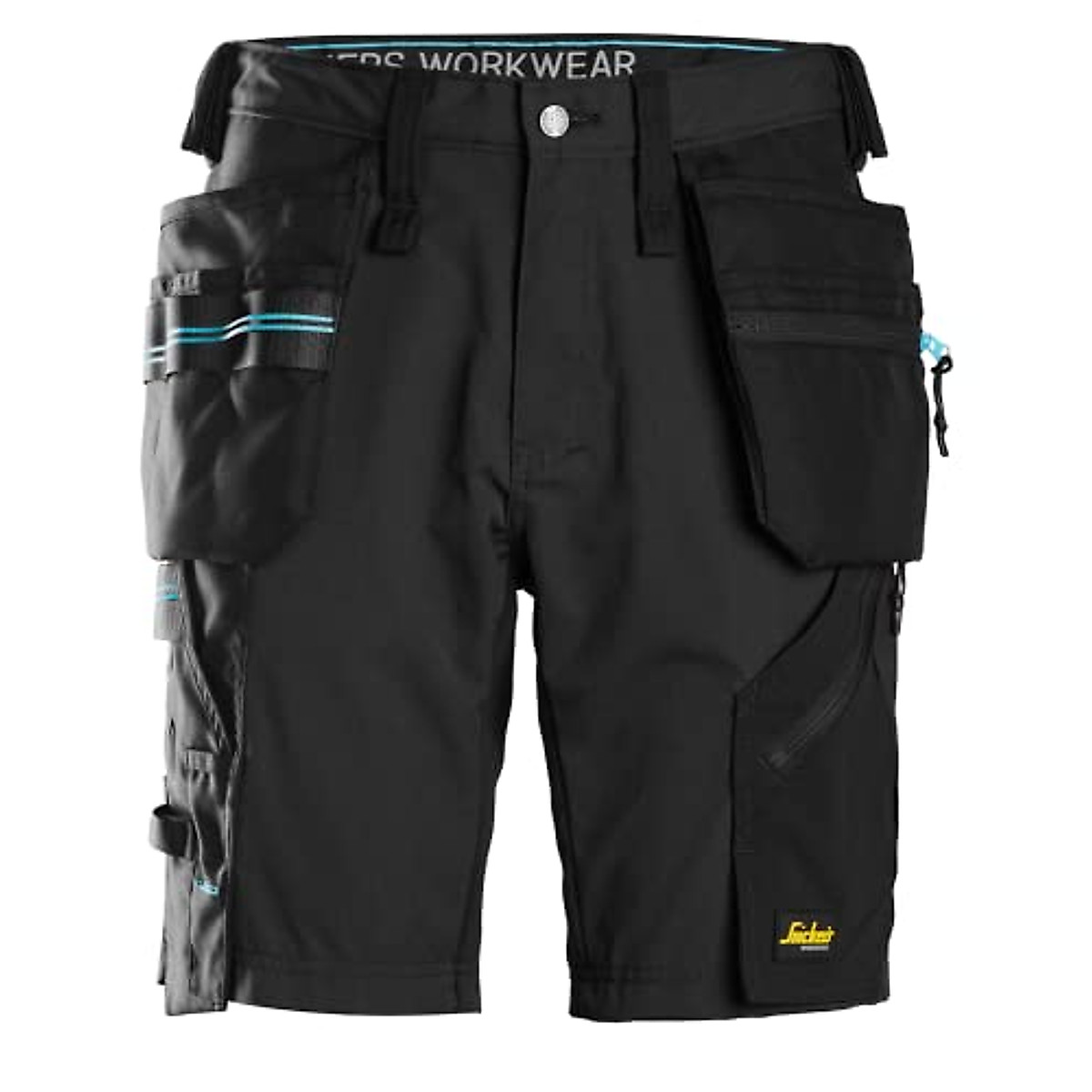 Snickers Workwear LiteWork Lightweight Work Shorts with Holster Pockets 6110 Black
