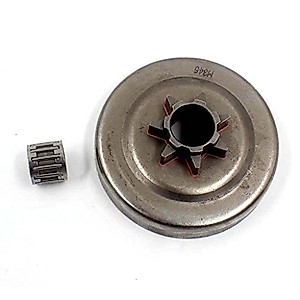HURI .325" Pitch 7 Teeth Clutch Drum Sprocket Bearing for Husqvarna 578097901 340 345 350 445 445E 450 450E Chainsaw