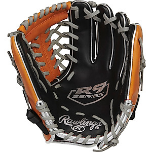 Rawlings | R9 CONTOUR Baseball Glove | 11.5" | Modified Trap-Eze Web | Right Hand Throw
