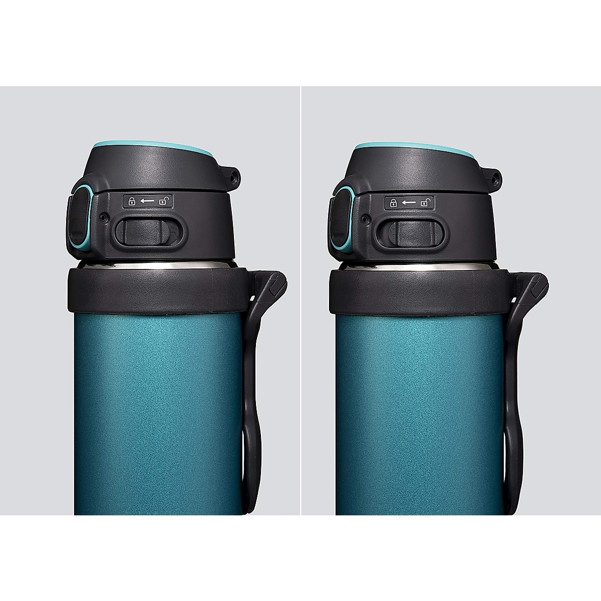 Zojirushi SM-QHE60GK, Flip-and-Go Stainless Mug, 20-Ounce, Teal