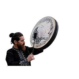 QDL notebook Shaman Drum 2022 Shaman Vegetarian ''Crow Drum'' Sound Deep Bass Sound God Druid Drum Su Shamanic Sound Healing Tool