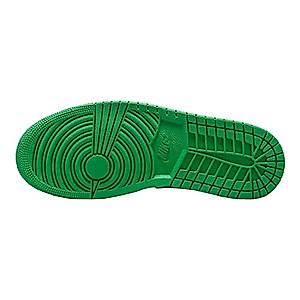 Nike Air Jordan 1 Low Men's Shoes Black/Black-Lucky Green-White 553558-065 10