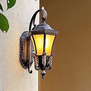 HZYDD Wall Lamp,Retro Outdoor Aisle Home Garden Patio Door Wall Lamp,Glass Wall Lamp,Reading Lamp,Farmhouse Porch Headboard Dressing Table Lighting