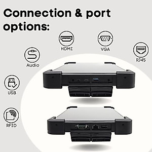faytech 10.1" Rugged Industrial IP65 Waterproof PC Tablet Windows 10 Pre-Installed, N4200 Quad-Core CPU, 6GB RAM+128GB eMMC, Integrated W-LAN, Bluetooth 5.2, Rechargeable 7.4V/7000mAh Battery