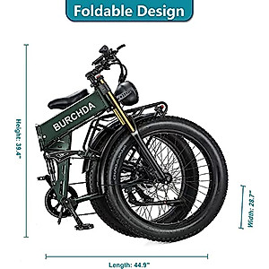 DAMSON Electric Bike for Adult 1000W 48V 30AH/20Ah Removable Battery Ebike 26"X4"Fat Tire up to 30MPH &120 Miles Long Range Off Road Beach Mountain Full Suspension Electric Bicycle