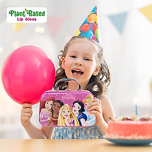 Townley Girl Disney Princess Tiana, Cinderella, Jasmine, Moana and Ariel Fashion Purse Set with Makeup, Toys Gift for 3 4 5 6 7 8 9 10 11 12 Years Old Kid