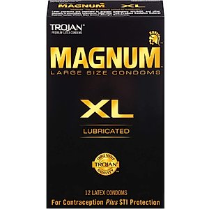 Trojan Magnum XL Lubricated: 36-Pack of Condoms