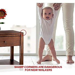 Corner Protector, Baby Proofing Table Corner Guards, 3M Pre-Taped Table Corner Protector Keep Child Safe, Protectors for Furniture Against Sharp Corners (4 Pack)