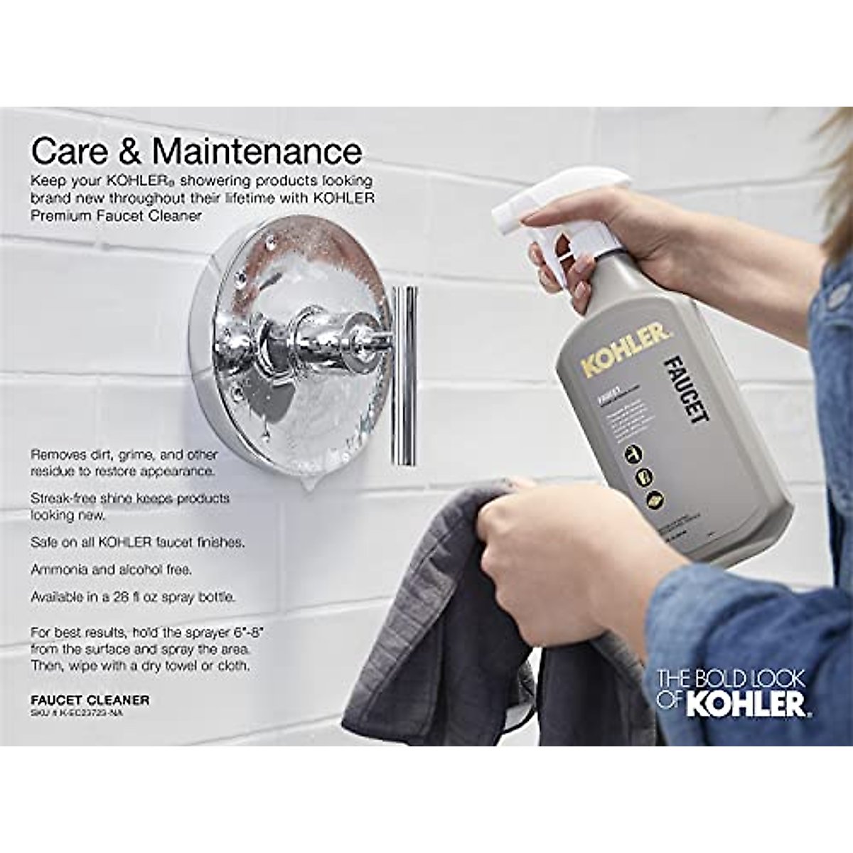 KOHLER K-TS396-4-CP Devonshire(R) Rite-Temp(R) Shower Valve Trim with Lever Handle and 2.5 gpm showerhead, 11.75 x 8.00 x 6.25, Polished Chrome