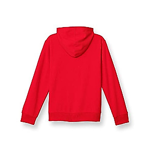 Champion Boys' Little Zip-Up Hoodie, Kids' Sweatshirt, French Terry, Classic Script, Scarlet