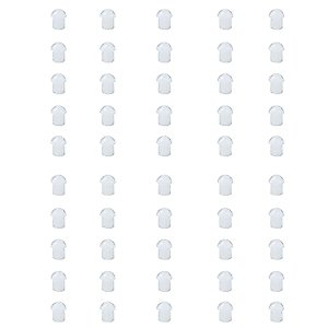 BVMAG 50 Pack Replacement Mushroom Earbud Ear Tips for Acoustic Tube Earpieces Compatible with Motorola Kenwood Baofeng Cobra Midland Icom Two Way Radio