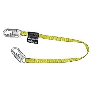 Positioning/Restraint Lanyard, 3 ft, 310 lb. Weight Capacity, Yellow