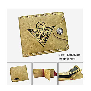 yehert Anime Brown Wallet Cosplay 10 Slots Bifold Wallet Card Holder Purse