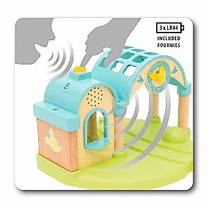 Ravensburger BRIO 32292 Disney Mickey's Deluxe Wooden Railway Set | Wooden Toy Train Set for Kids Age 3 and Upin