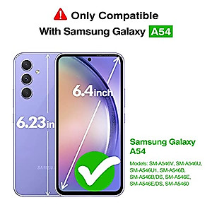 Rayboen Case for Samsung Galaxy A54 5G, Crystal Clear Designed Shockproof Protection Phone Case, Transparent Hybrid Sleek Light Durable Cover for Samsung Galaxy A54 5G