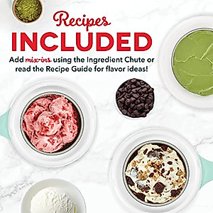 DASH My Mug Ice Cream Maker, for Ice Cream, Gelato, Sorbet, Frozen Yogurt, and Custom Mix-Ins, with (2) Bowls