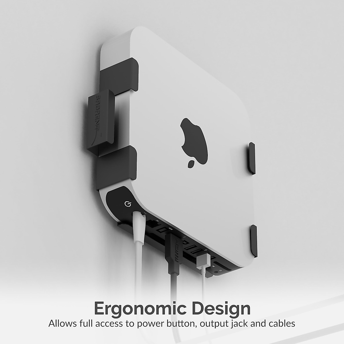 SABRENT Mac Mini VESA Mount/Wall Mount/Under Desk Mount [Black] (BK-MABM)