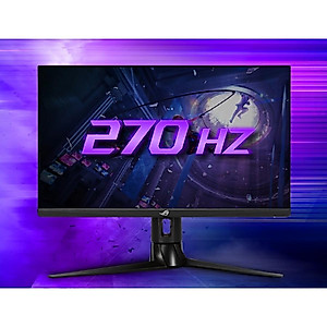 ASUS ROG Strix 27” 2K HDR Gaming Monitor (XG27AQM) - WQHD (2560 x 1440), Fast IPS, 270Hz, 0.5ms, Extreme Low Motion Blur Sync, G-SYNC, HDR 400, Eye Care, DisplayPort, HDMI, USB 3.0,BLACK