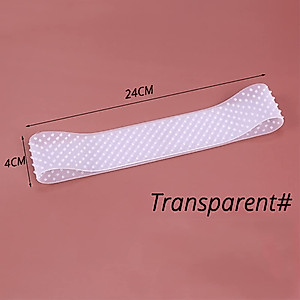 LULALA TOO No-Slip Wig Grip Band Transparent Silicone Wig Band Comfort Head Hair Band Extra Hold Wig Headband Adjustable Women Hair Wig Band (White)