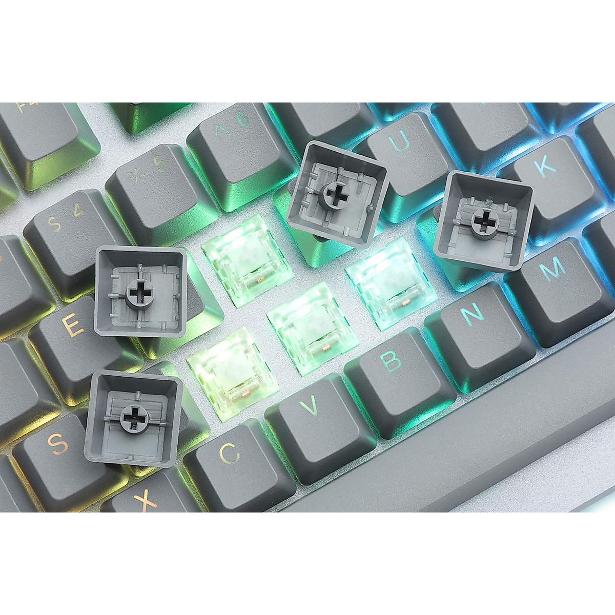 DROP Shift Mechanical Gaming Keyboard — Full-Size 1800 Layout (99 Key), Hotswap Switches, Programmable, Backlit RGB, USB-C, Doubleshot PBT Keycaps, Aluminum, Linear (Gray, Kaihua Speed Silver)