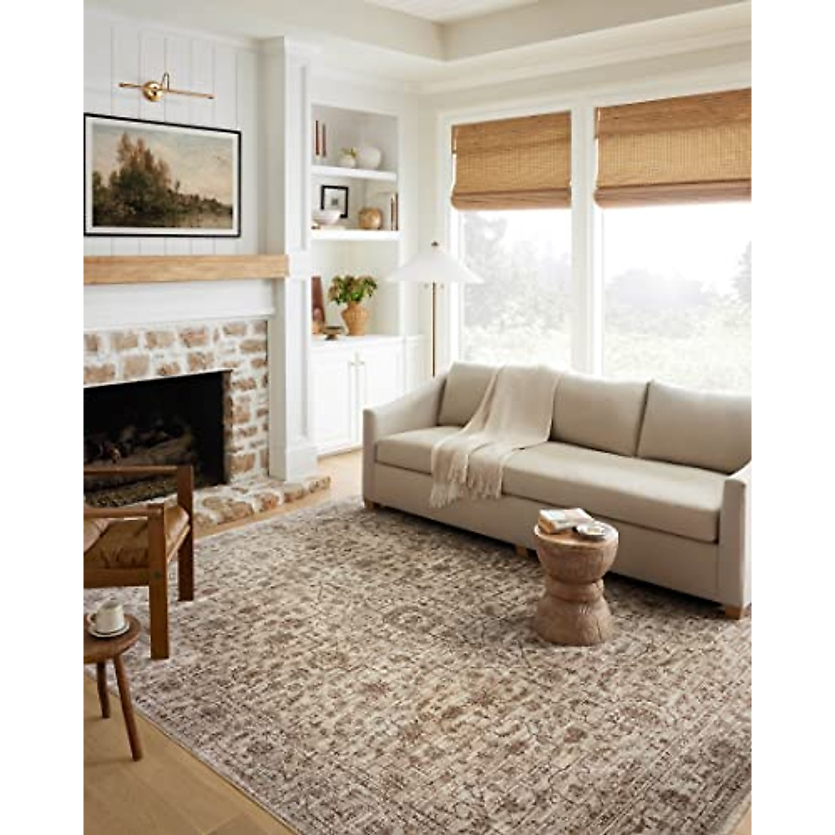 Loloi II Sorrento Collection SOR-01 Bark/Natural 9'-6" x 13'-1" Area Rug