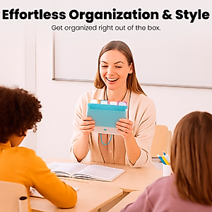 Yoobi Index Card Organization Set - 4 Pack - 3x5 Index Cards with Colorful Tab Dividers in Index Card Cases - 100 Cards Per Box, College Ruled Index Cards, Index Card Dividers Sticker Labels - 4 Pack