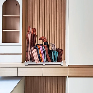 Sibosen Reusable Shopping Bag Organizer, Adjustable Shelf Dividers, Great for Storing Folded Cloth and Paper Grocery, Food Storage, Lunch, Shopping and Gift Bags