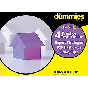 Calculated Industries 3405 Real Estate Master IIIx Residential Real Estate Finance Calculator & Real Estate License Exams for Dummies with Online Practice Tests
